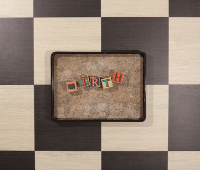 Black & White Checkerboard Hardwood | Mirth Studio