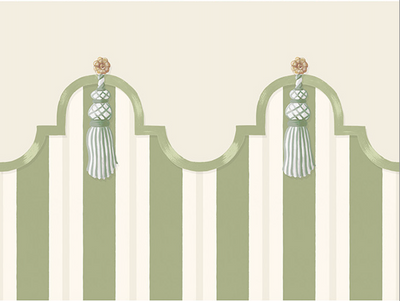 Reese Wallpaper | Green Tented Wallpaper | Mirth Studio
