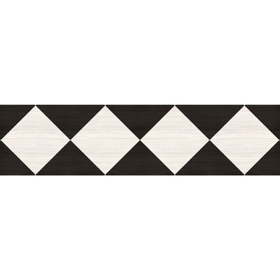 Black and White Diamond Checkerboard Hardwood – Mirth Studio